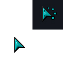 Teal Cursor and Animated Cursor - Bevel by dimebag41 on DeviantArt
