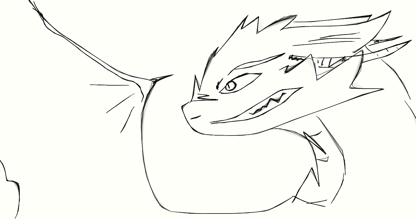 Dragon Scetch by Dragoncats2 on DeviantArt