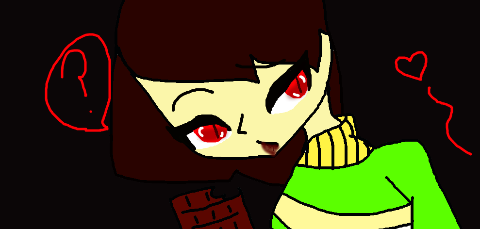 Adorable Chara eating Chocolate by QueenArikka on DeviantArt