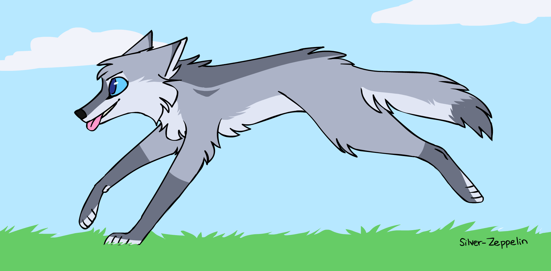 Wolf run cycle by Silver-Zeppelin on DeviantArt