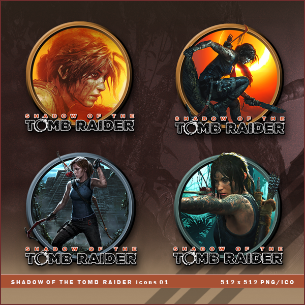 Shadow of the Tomb Raider icons by BrokenNoah on DeviantArt