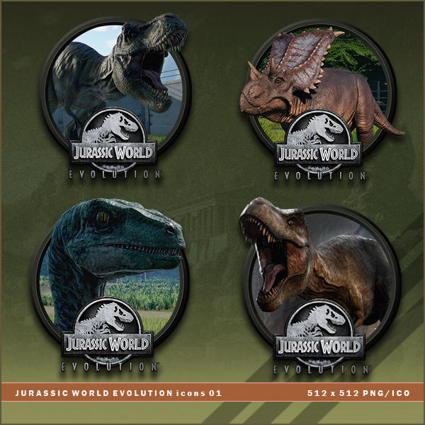 Jurassic World: Evolution icons by BrokenNoah on DeviantArt