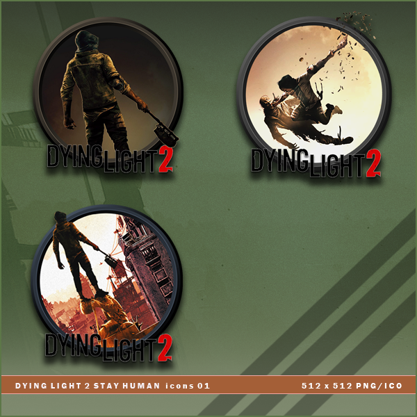 Dying Light 2 Stay Human icons 01 by BrokenNoah on DeviantArt