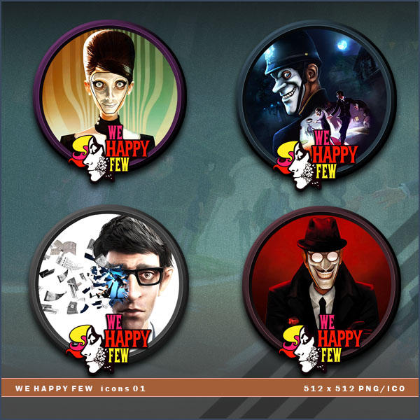 We Happy Few icons by BrokenNoah on DeviantArt