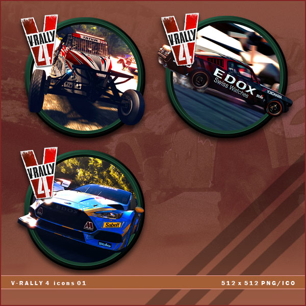 V-Rally 4 icons by BrokenNoah on DeviantArt