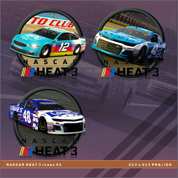 NASCAR Heat 3 icons by BrokenNoah on DeviantArt