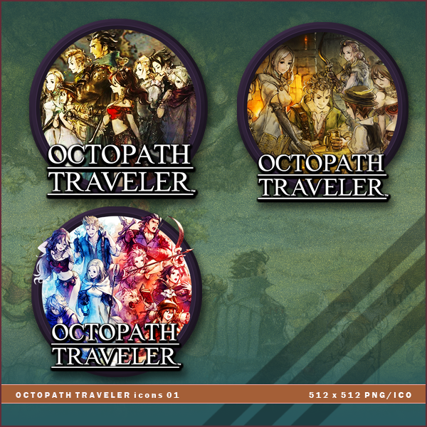 Octopath Traveler icons by BrokenNoah on DeviantArt