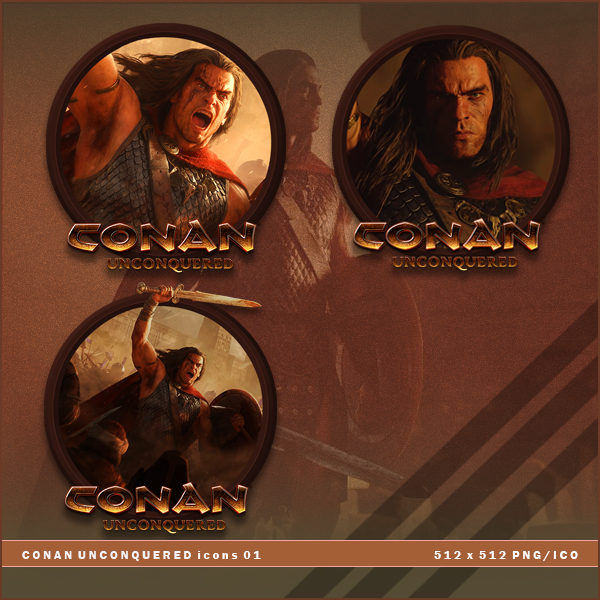 Conan Unconquered icons by BrokenNoah on DeviantArt