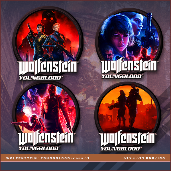 Wolfenstein: Youngblood icons by BrokenNoah on DeviantArt