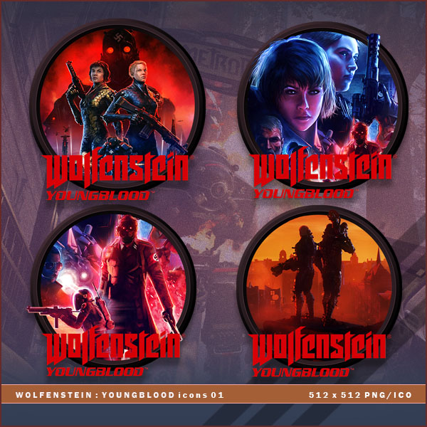 Wolfenstein: Youngblood icons by BrokenNoah on DeviantArt