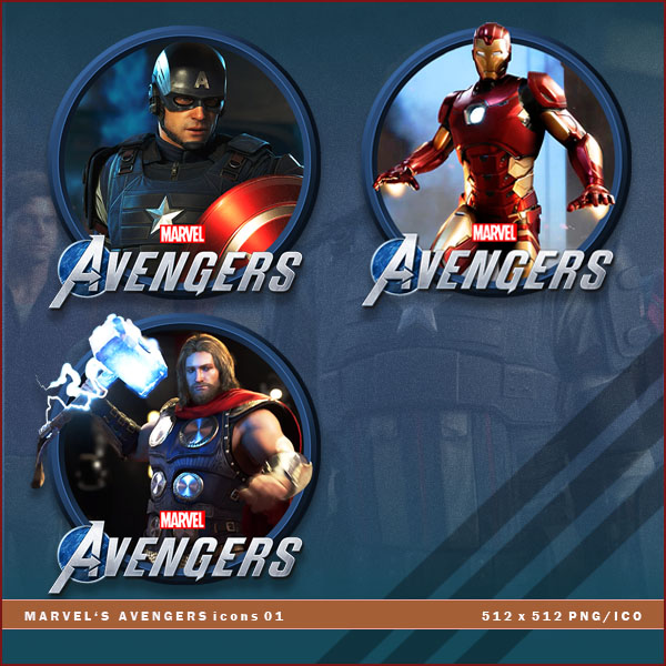Marvel's Avengers icons by BrokenNoah on DeviantArt