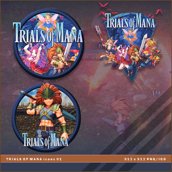 Trials of Mana icons by BrokenNoah on DeviantArt