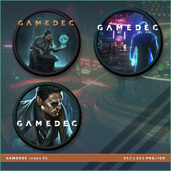 Gamedec icons by BrokenNoah on DeviantArt