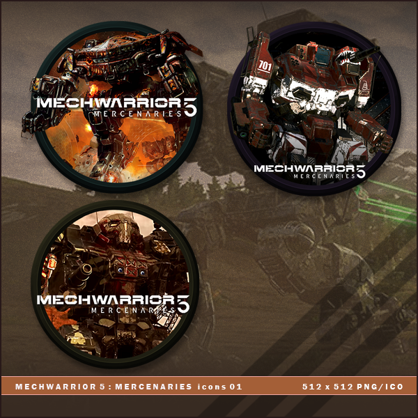 Mechwarrior 5: Mercenaries icons by BrokenNoah on DeviantArt