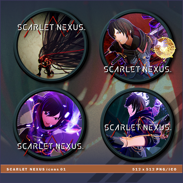 Scarlet Nexus icons by BrokenNoah on DeviantArt