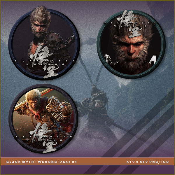 Black Myth: Wukong icons by BrokenNoah on DeviantArt