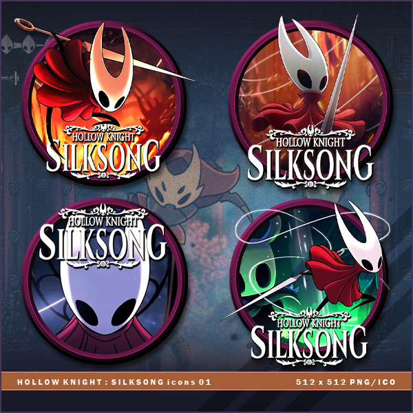 Hollow Knight - Silksong icons by BrokenNoah on DeviantArt
