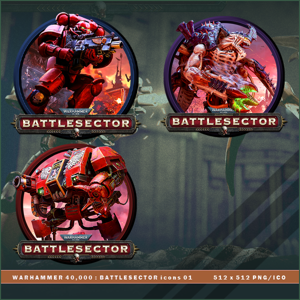 Warhammer 40,000: Battlesector icons by BrokenNoah on DeviantArt