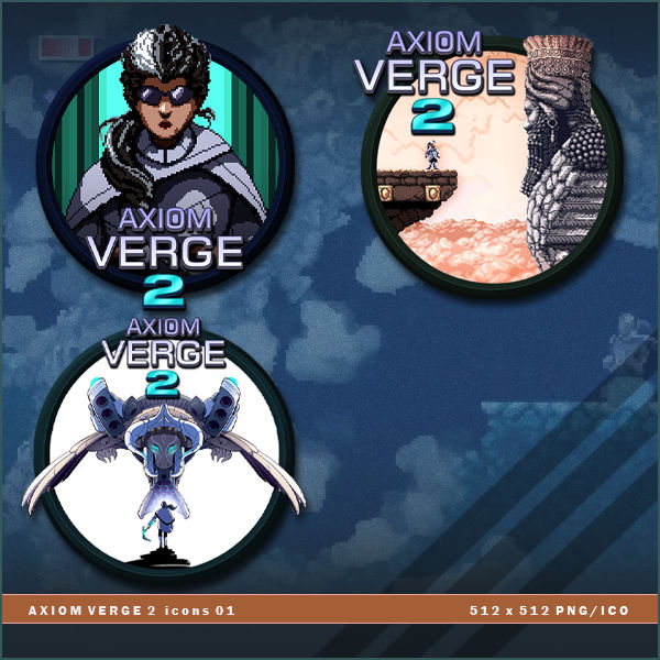 Axiom Verge 2 icons by BrokenNoah on DeviantArt