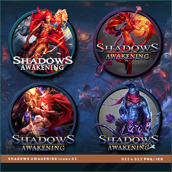 Shadows Awakening icons by BrokenNoah on DeviantArt