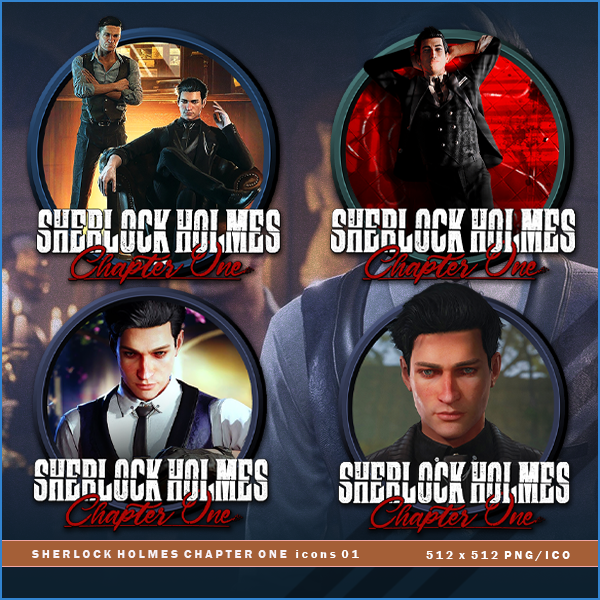 Sherlock Holmes Chapter One icons by BrokenNoah on DeviantArt
