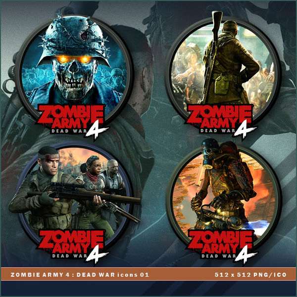 Zombie Army 4: Dead War icons by BrokenNoah on DeviantArt