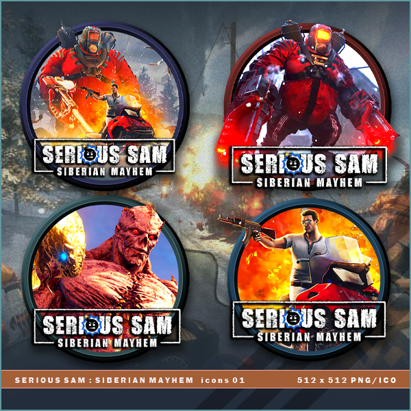 Serious Sam: Siberian Mayhem icons by BrokenNoah on DeviantArt