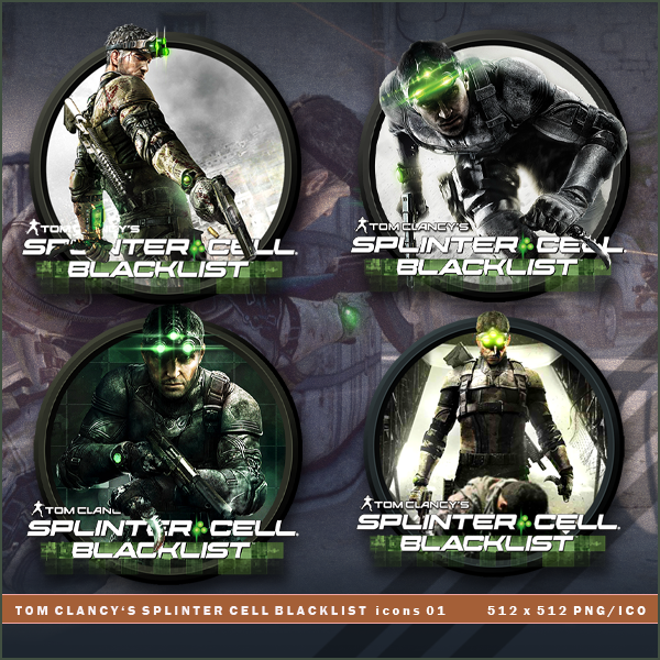 Tom Clancy's Splinterl Cell Blacklist icons by BrokenNoah on DeviantArt
