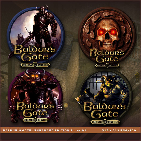Baldur's Gate: Enhanced Edition icons by BrokenNoah on DeviantArt