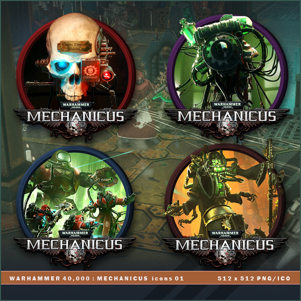 Warhammer 40,000: Mechanicus icons by BrokenNoah on DeviantArt