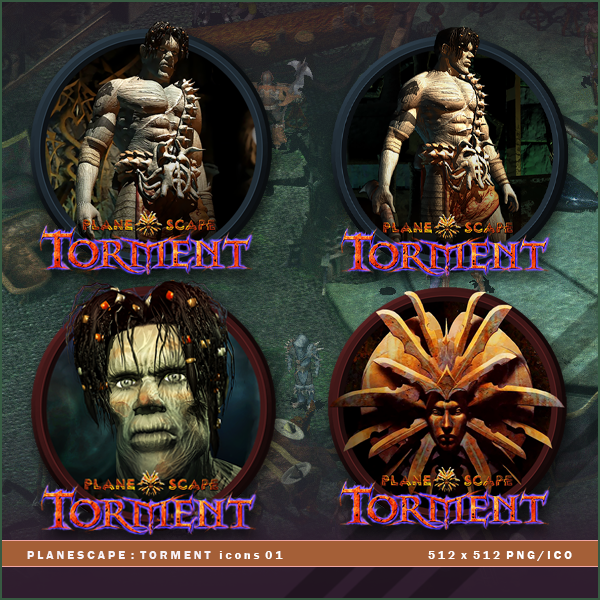 Planescape: Torment icons by BrokenNoah on DeviantArt