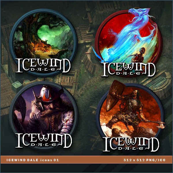 Icewind Dale icons by BrokenNoah on DeviantArt