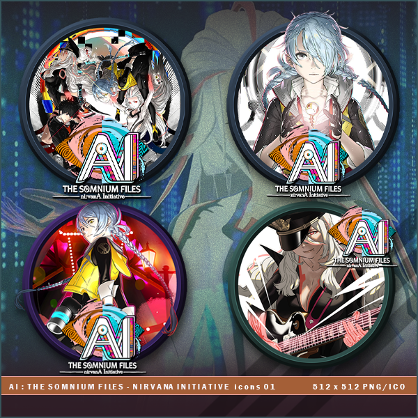 AI: The Somnium Files - nirvanA Initiative icons by BrokenNoah on ...