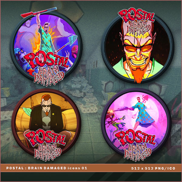 Postal: Brain Damaged icons by BrokenNoah on DeviantArt