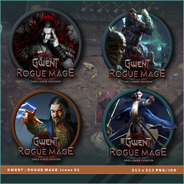 Gwent: Rogue Mage icons by BrokenNoah on DeviantArt