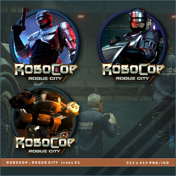 RoboCop: Rogue City icons by BrokenNoah on DeviantArt