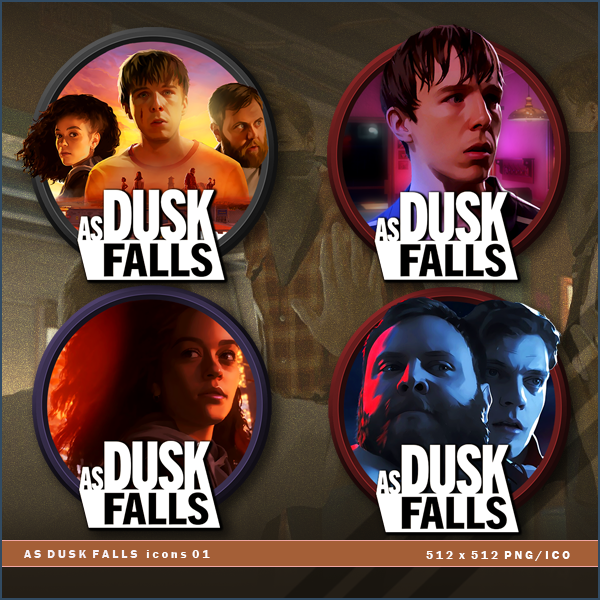 As Dusk Falls icons by BrokenNoah on DeviantArt