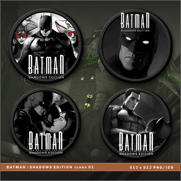 Batman: Shadows Edition icons by BrokenNoah on DeviantArt