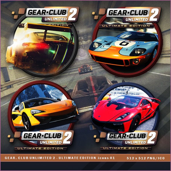 Gear.Club Unlimited 2 - Ultimate Edition icons by BrokenNoah on DeviantArt