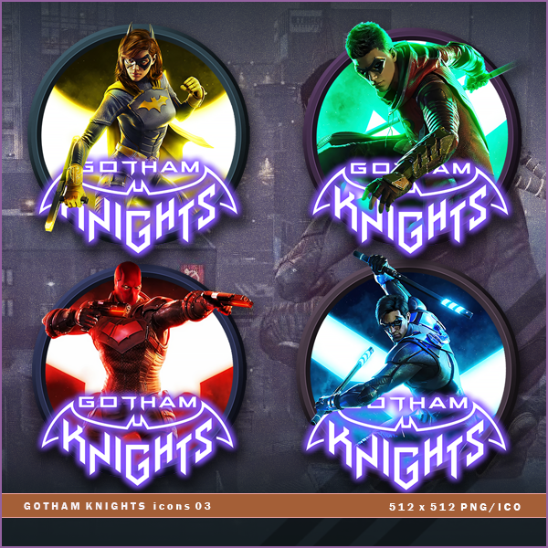 Gotham Knights icons 03 by BrokenNoah on DeviantArt