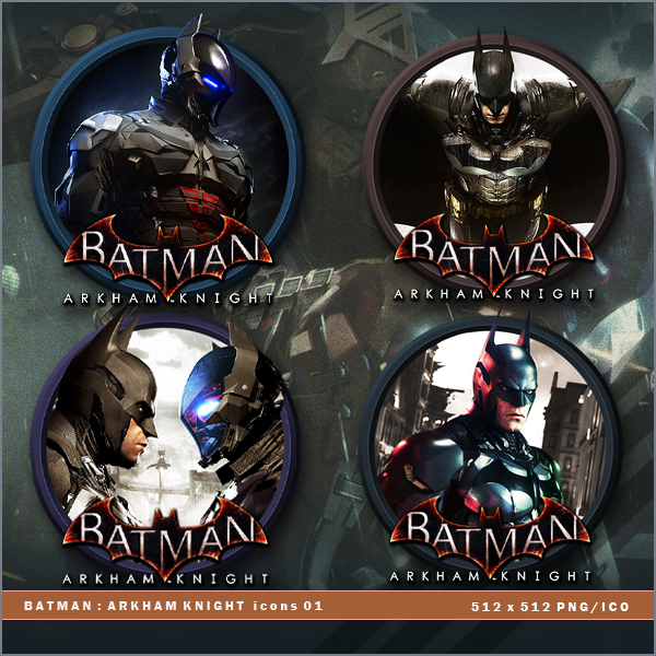 Batman: Arkham Knight icons by BrokenNoah on DeviantArt