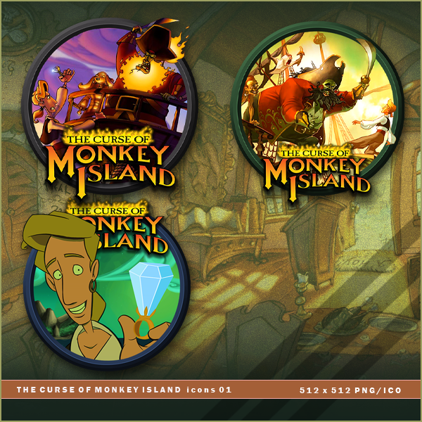 The Curse of Monkey Island icons by BrokenNoah on DeviantArt