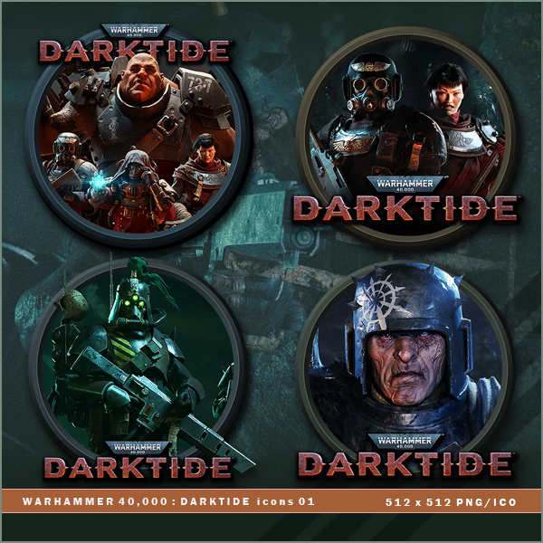 Warhammer 40,000: Darktide icons by BrokenNoah on DeviantArt