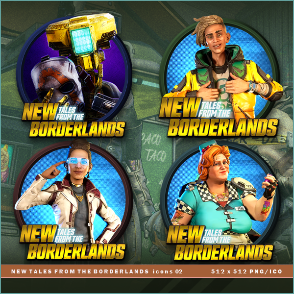 New Tales from the Borderlands icons 02 by BrokenNoah on DeviantArt