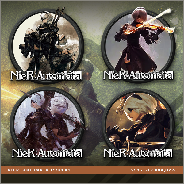 NieR: Automata icons by BrokenNoah on DeviantArt