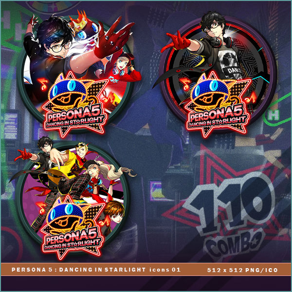 Persona 5: Dancing in Starlight icons by BrokenNoah on DeviantArt