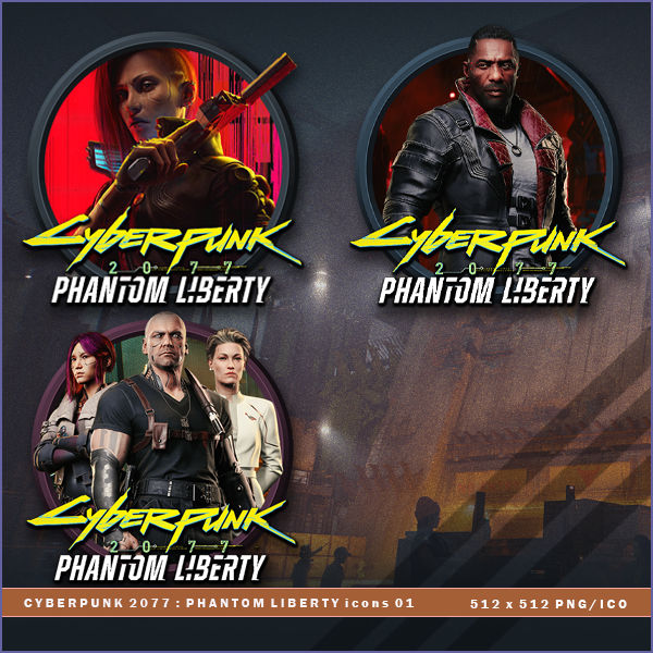Cyberpunk 2077: Phantom Liberty icons by BrokenNoah on DeviantArt