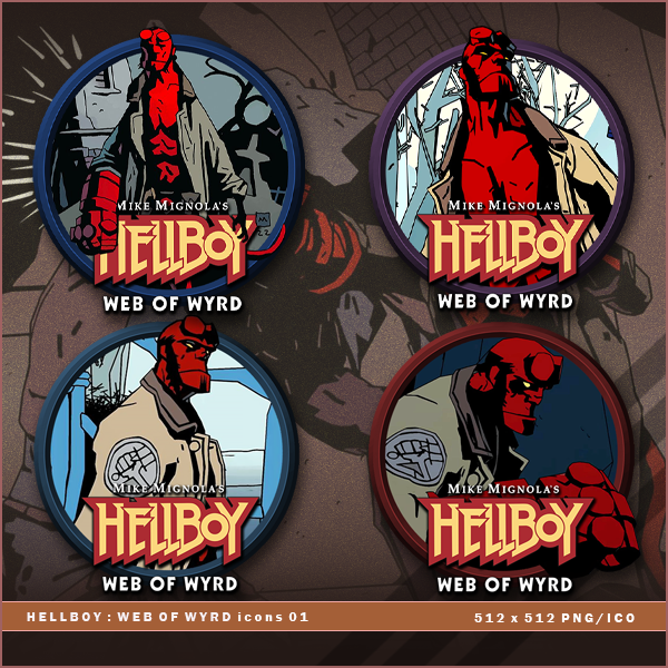 Hellboy: Web of Wyrd icons by BrokenNoah on DeviantArt