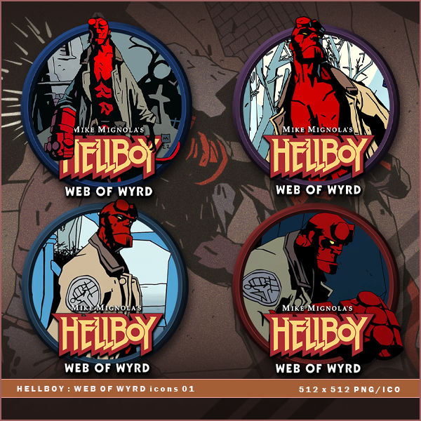 Hellboy: Web of Wyrd icons by BrokenNoah on DeviantArt