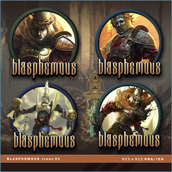 Blasphemous icons by BrokenNoah on DeviantArt